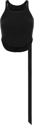 Rick Owens Femme, Tops, Noir, Taille: 42 FR Basic Rib Tank