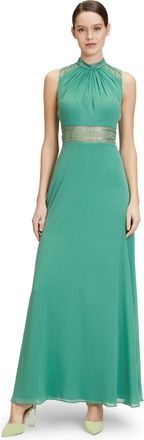 Vera Mont Damen Abendkleid rückenfrei 34, Light Green