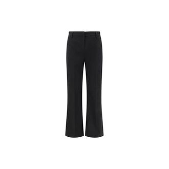 True Royal Femme, Pantalons, Noir, Taille: 42 FR Pantalon &Eacute;vas&eacute; &Eacute;l&eacute;gant avec D&eacute;tails Pratiques