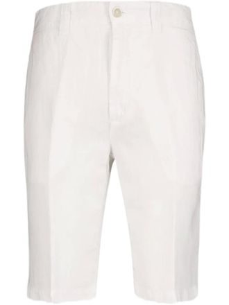 120% Lino bermuda en lin - Blanc