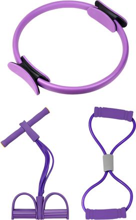 Generic Resistance Bands Yoga Rope Pedal Puller Thigh Trainer, Portable Elastic Bands Hip Trainer For Leg Shoulder Arm Back Fitness Stretch Rope For Reha Gym 