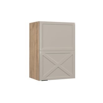 Vicco H&auml;ngeschrank Fame-Line, h&auml;ngender K&uuml;chenschrank, GrauBeige, 50 cm