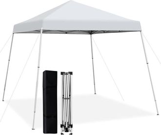 Costway Costway - Tonnelle de jardin pliable 3x3m - Hauteur r&eacute;glable 232-260 cm - Imperm&eacute;able UPF 50+ - Sac de transport inclus - Pour &eacute;v&eacute;nements ext&eacute;rieurs