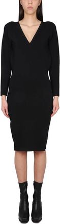 Stella McCartney Femme, Robes, Noir, Taille: 38 FR Midi Robes