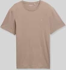 Tom Tailor Regular Fit T-Shirt aus reiner Baumwolle mit Logo-Stitching