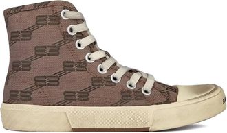 Balenciaga Low-Top Sneaker - Paris Bb Monogram Logo Hi-top Sneakers - Gr. 38 (EU) - in Braun - f&uuml;r Damen