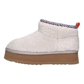 Massimo Santini Femme, Chaussures, Blanc, Taille: 41 EU Bottes Cheville Fourrure Curly Furivy en Daim