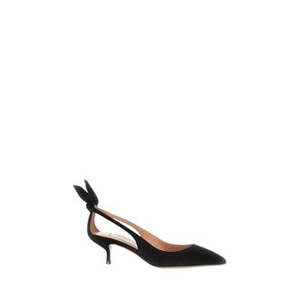 Aquazzura Femme, Chaussures, Noir, Taille: 39 EU Bow Tie Pump 50
