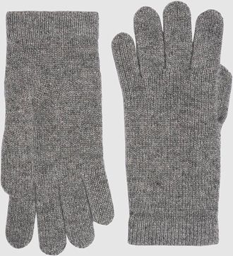 Eric Bompard Gants Femme Cachemire Gris Météorite