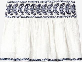 Isabel Marant Jupe Picadilia - Femme - &Eacute;cru Et Bleu - Taille34 - Marant &Eacute;toile - Collection &Eacute;t&eacute; Femme - Nouvelle Collection Capsule High Summer