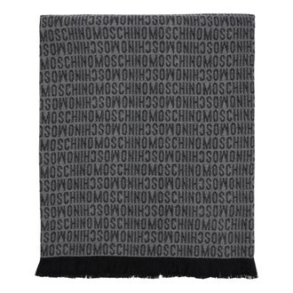 Moschino Logo Scarf - - Accessories - Damen - Schwarzk - ONE SIZE