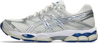Asics Gel-Cumulus 16 in Creme, Silber und Blau-Neutral