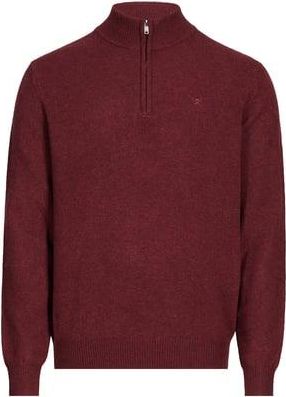 Hackett Wollpullover mit Stehkragen in Rot