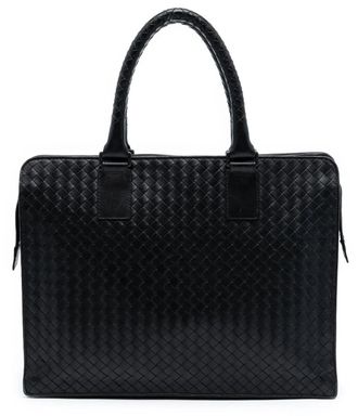 Bottega Veneta Crossbody Bags - Nappa Intrecciato Business Bag - Gr. unisize - in Schwarz - f&uuml;r Damen