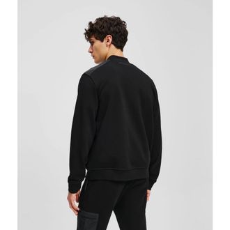 Karl Lagerfeld Homme, Sweatshirts et sweats &agrave; capuche, Noir, Taille: XL Veste Zipp&eacute;e en Tissu Mixte