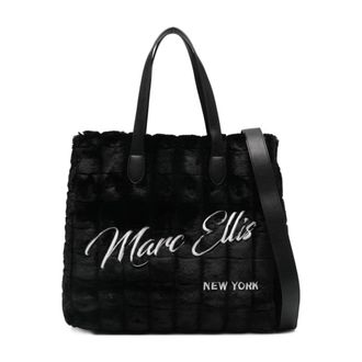 Marc Ellis Femme, Sacs, Noir, Taille: ONE Size Logo Shoulder Bag