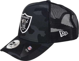 New Era Las Vegas Raiders Core A-Frame Adjustable Trucker Cap - One-Size