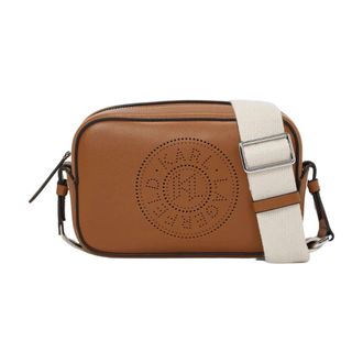 Karl Lagerfeld K/Circle Camera Bag Perforated - - Bags - Damen - Braun - ONE SIZE