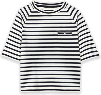 Luisa Cerano Femme, Tops, Multicolore, Taille: 42 FR T-Shirt Ray&eacute;