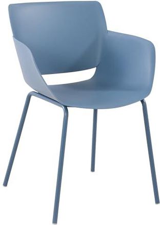 Clp Chaise Alpena I Chaise dext&eacute;rieur Absolument r&eacute;sistante aux intemp&eacute;ries et aux UV I Structure de la Chaise en Acier rev&ecirc;tu par Poudre, Couleur:Bleu