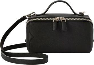 Valextra Femme, Sacs, Noir, Taille: ONE Size Sac bandouli&egrave;re Vanity V-Line