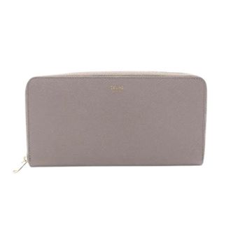 Celine Pre-owned Leder Long Zip Wallet - - Pre-owned - Damen - Grau - ONE SIZE