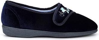 Sleepers Jolene - Chaussons à Fermeture Scratch - Femme (41 EUR) (Bleu Marine)