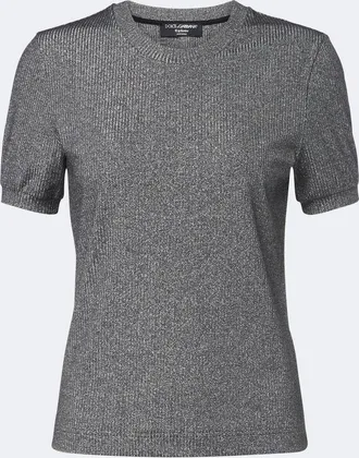 Dolce & Gabbana Top en maille c&ocirc;tel&eacute;e