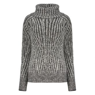 Moorer Rippstrick-Rollkragenpullover - - Knitwear - Damen - Grau - XS