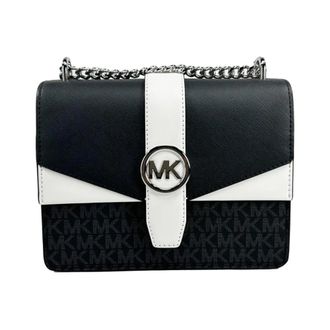 Michael Kors Signature Logo Chain Umh&auml;ngetasche - - Bags - Damen - Grau - ONE SIZE