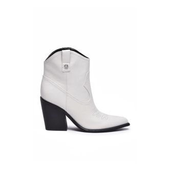 Guess Femme, Chaussures, Blanc, Taille: 39 EU Texanino Bottine en Caoutchouc