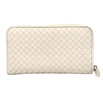 Bottega Veneta Portefeuille en tissu Pre-owned - Femme - Pre-owned - Blanc - Taille: ONE Size