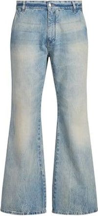 Amiri Jean flare d&eacute;lav&eacute; en coton