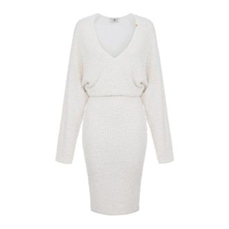Elisabetta Franchi Damen, Kleider, Beige, XSGr&ouml;&szlig;e