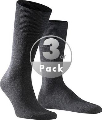 Falke Herren Socken grau Merinowolle unifarben