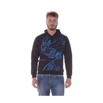 Versace Jeans Couture Homme, Sweatshirts et sweats à capuche, Noir, Taille: XL Sweat à capuche en coton Haiti