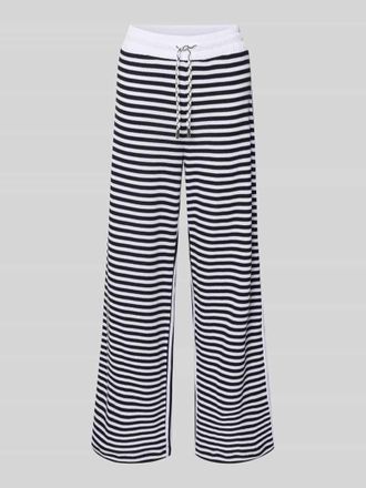 Marc Cain Hose im Allover-Look mit elastischem Bund und Tunnelzug