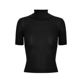Elisabetta Franchi Damen, Strickwaren, Schwarzk, LGr&ouml;&szlig;e
