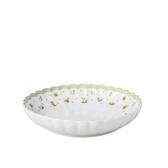 Villeroy & Boch Easter Delight Pastaschale gr&uuml;n, Pastateller, Essgeschirr Ostern, Essteller, Tiefer Teller, Bowl, Oster Geschirr, Premium Porzellan