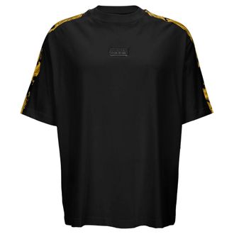 Versace Jeans Couture Homme, Tops, Noir, Taille: XL T-shirt imprim&eacute; en jersey de coton