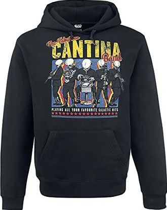 Star Wars Homme Sweat-Shirt à Capuche Noir L 80% Coton, 20% Polyester Regular/Coupe Standard