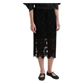 Meimeij Femme, Jupes, Noir, Taille: 42 FR M6Pcc1 Midi Skirt