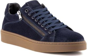Prime Shoes Herren Sneaker blau Veloursleder