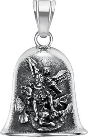 Generico Cloche dange pour moto - Cloche dexorcisme, pendentif moto accessoire de protection chanceux | Id&eacute;al pour motocyclistes, motocyclistes, v&eacute;los de touri