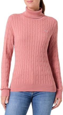 GANT Stretch Cotton Cable Turtleneck
