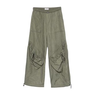 The Attico Femme, Pantalons, Vert, Taille: 36 FR Wide Pantalons