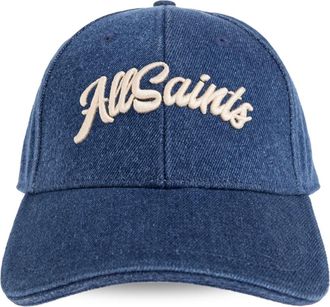 AllSaints unisex, Accessoires, Bleu, Taille: ONE Size Odyssey Denim Baseball Cap