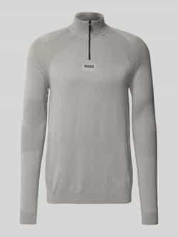 HUGO BOSS Regular Fit Troyer mit Schurwoll-Anteil Modell TOUR SEAMLESS QZ