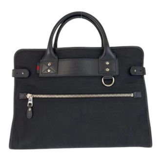 Gucci Pre-owned Sacoche en Nylon/Cuir 246410 - Homme - Pre-owned - Noir - Taille: ONE Size