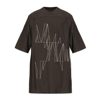 Rick Owens Jumbo T-Shirt - - Tops - Herren - Braun - L